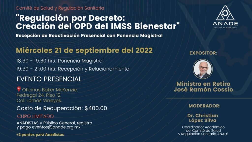 Regulación Por Decreto Creación Del Opd Del Imss Bienestar Anade